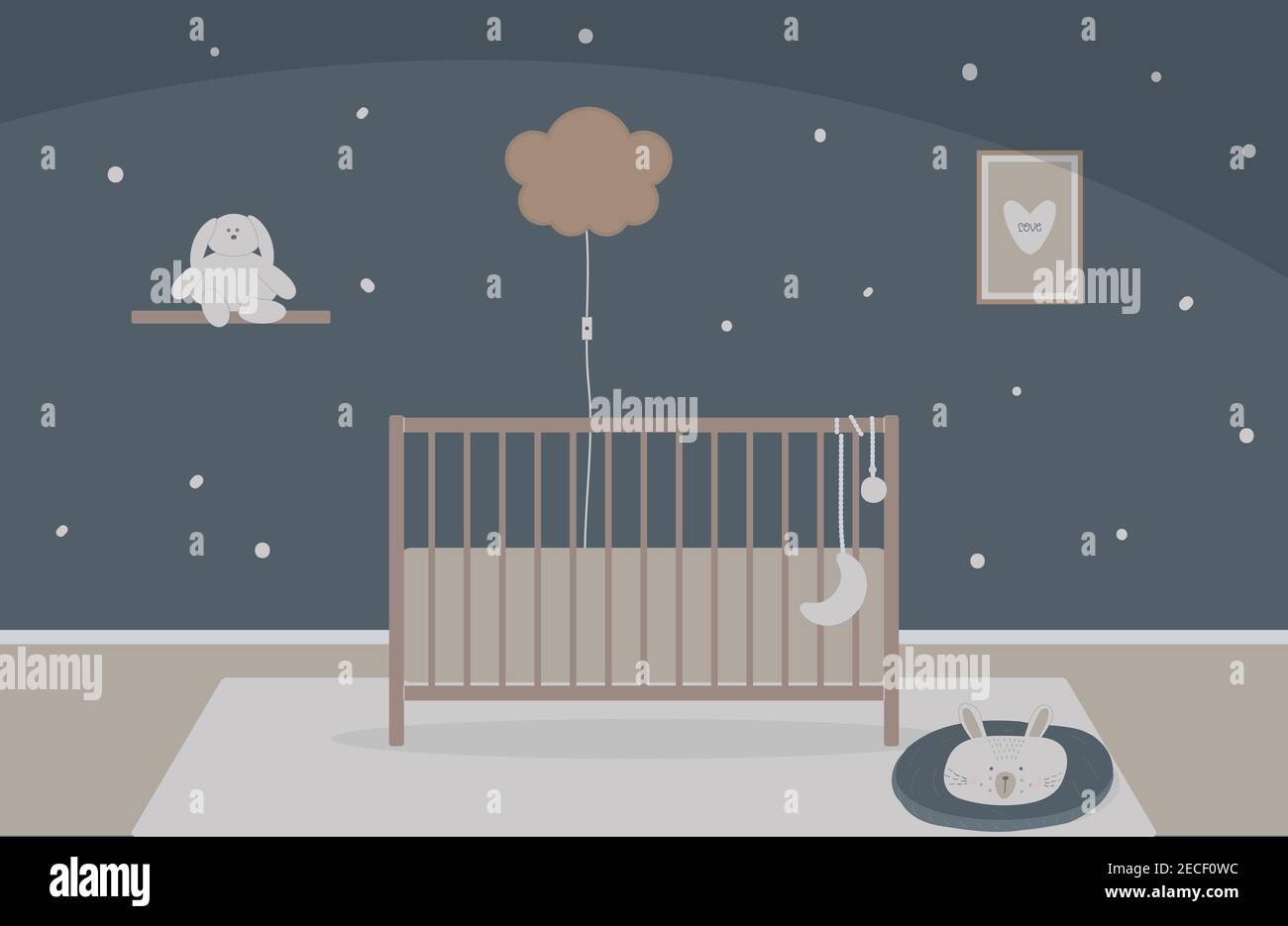 Empty nursery babies Stock Vector Images - Alamy