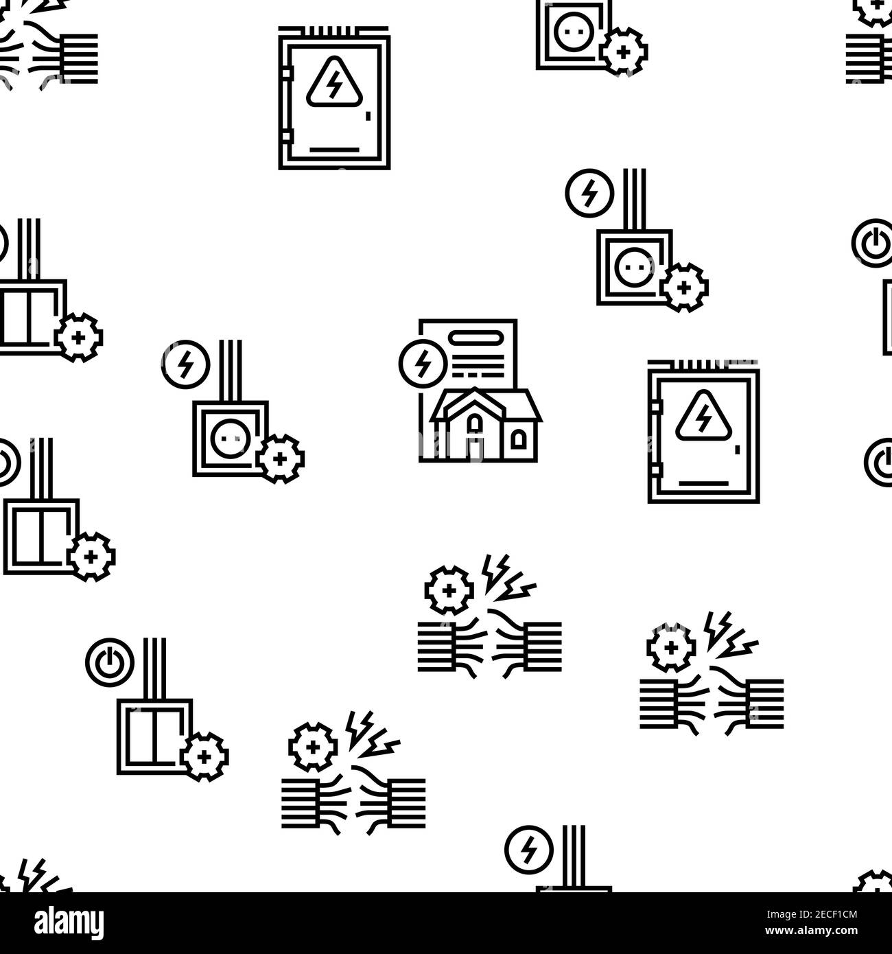 Electrical Installation Tool Icons Set Vector Stock Vector Image And Art