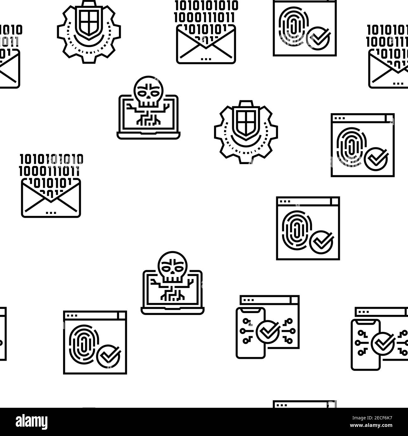 Internet Security Vector Seamless Pattern Stock Vector Image & Art - Alamy