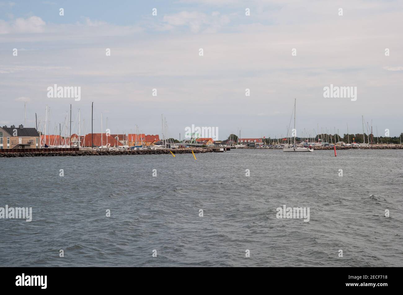 the harbor of vacation town Karrebaeksminde in Denmark Stock Photo - Alamy