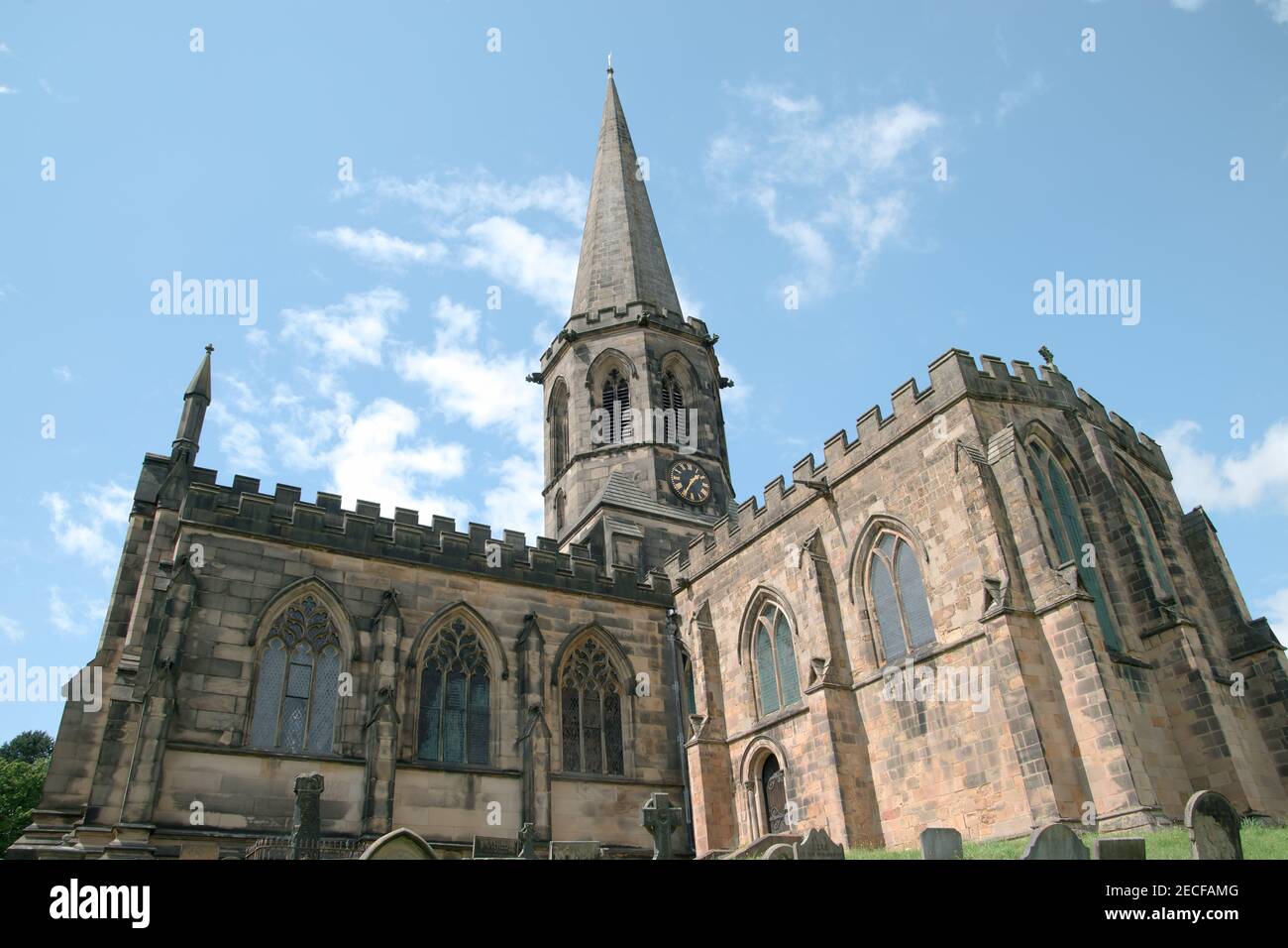 All Saints Parish Church, Bakewell, Derbyshire, UK Stock Photo - Alamy