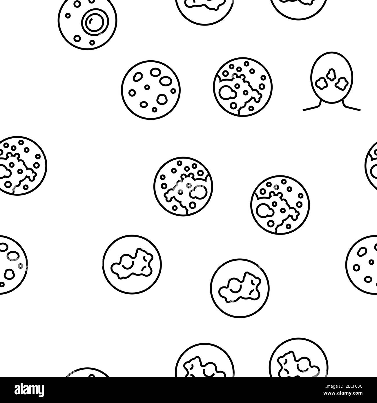 Skin Disease Symptom Vector Seamless Pattern Stock Vector Image & Art ...