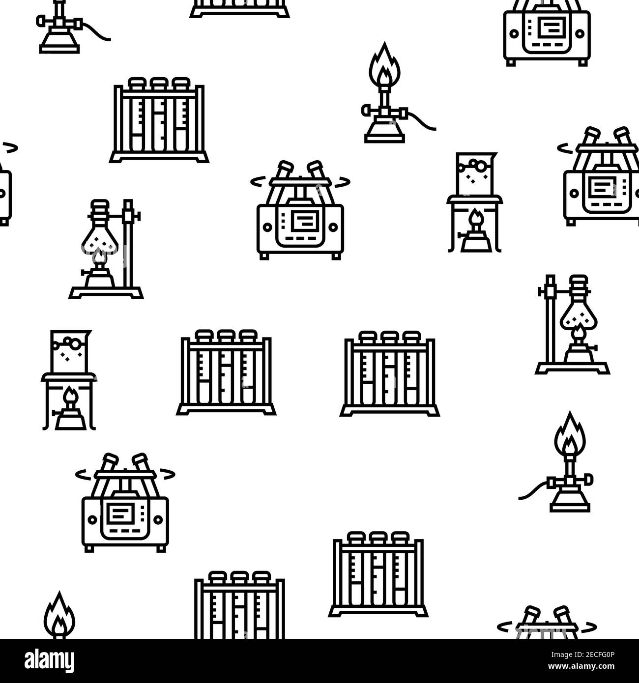 Chemistry Laboratory Vector Seamless Pattern Stock Vector Image & Art ...
