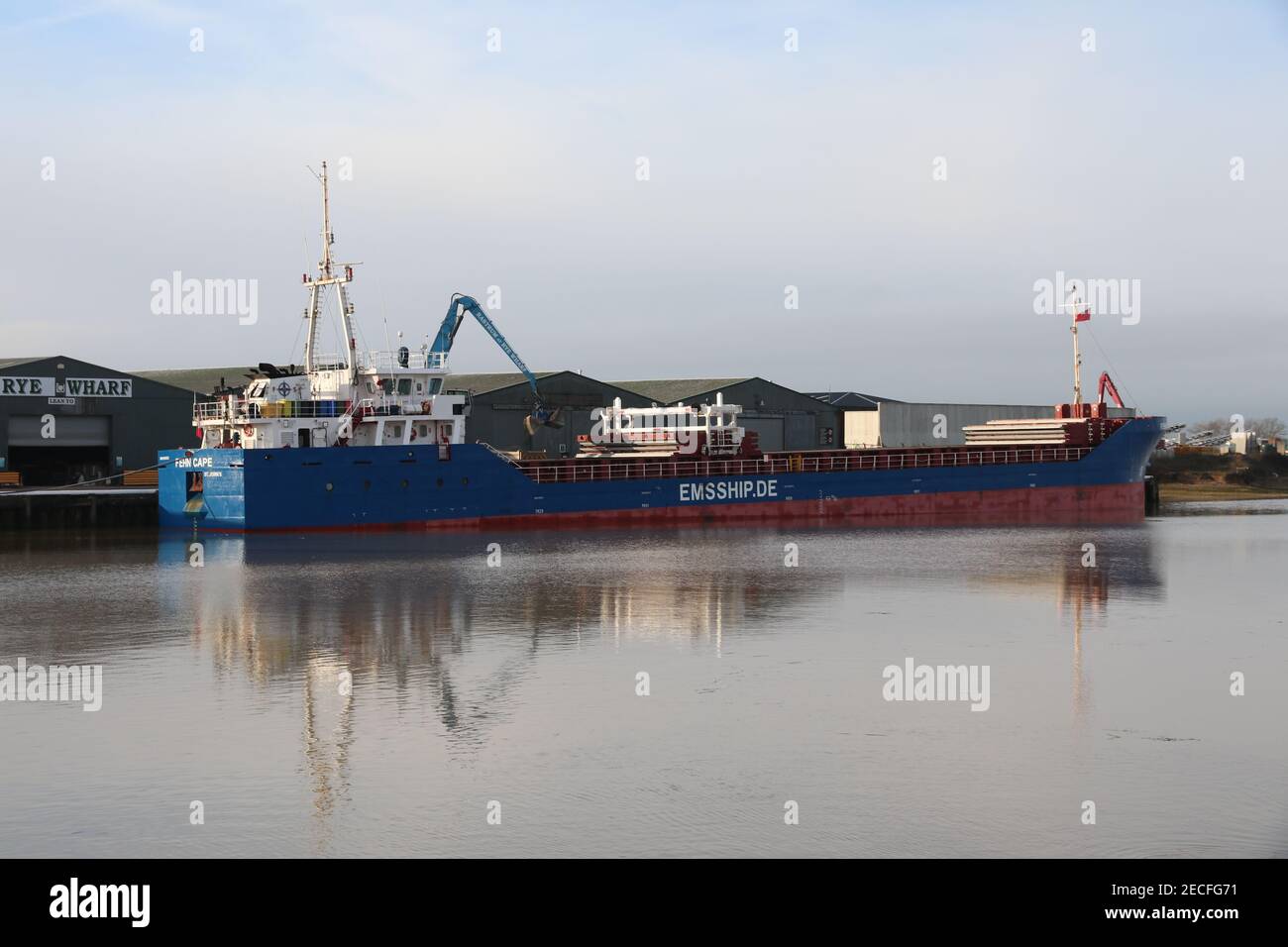 FEHN CAPE CARGO SHIP AT RASTRUM LTD AT RYE WHARF Stock Photo - Alamy