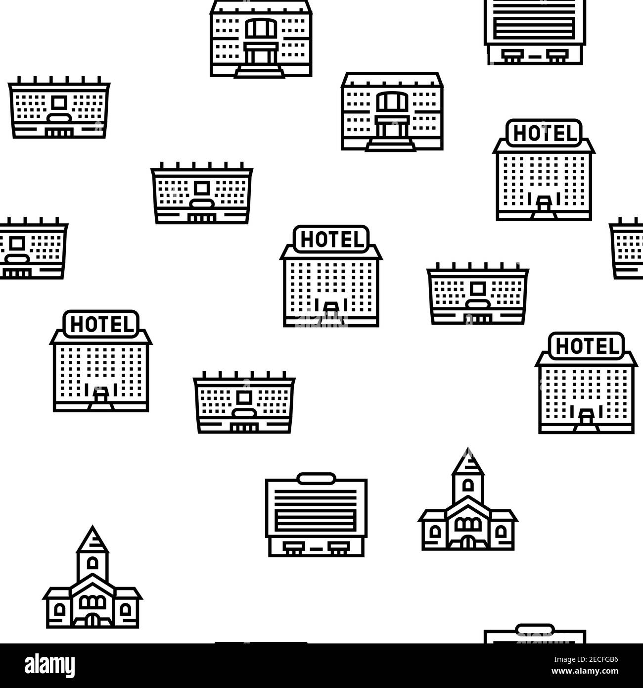 Building Architecture Vector Seamless Pattern Stock Vector Image & Art ...