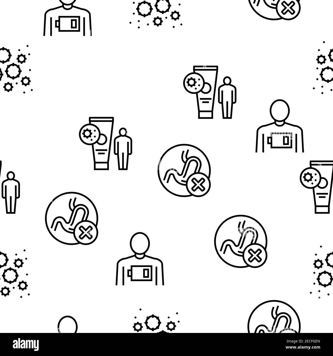 Chicken Pox Disease Vector Seamless Pattern Stock Vector Image & Art ...