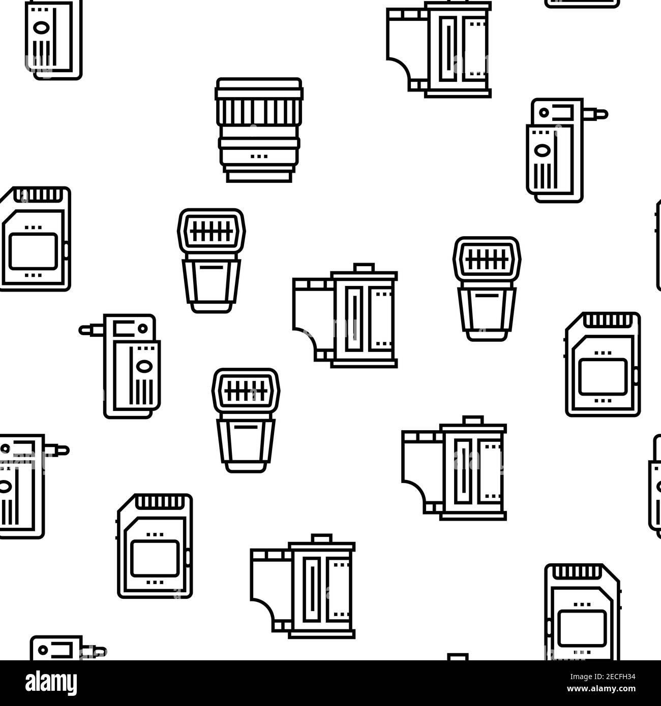 Photography Device Vector Seamless Pattern Stock Vector Image & Art - Alamy