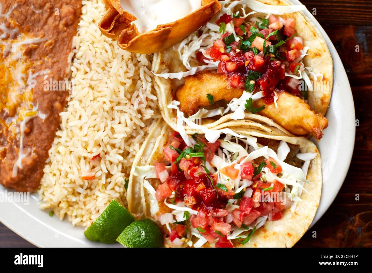 Tacos rice beans hi-res stock photography and images - Alamy