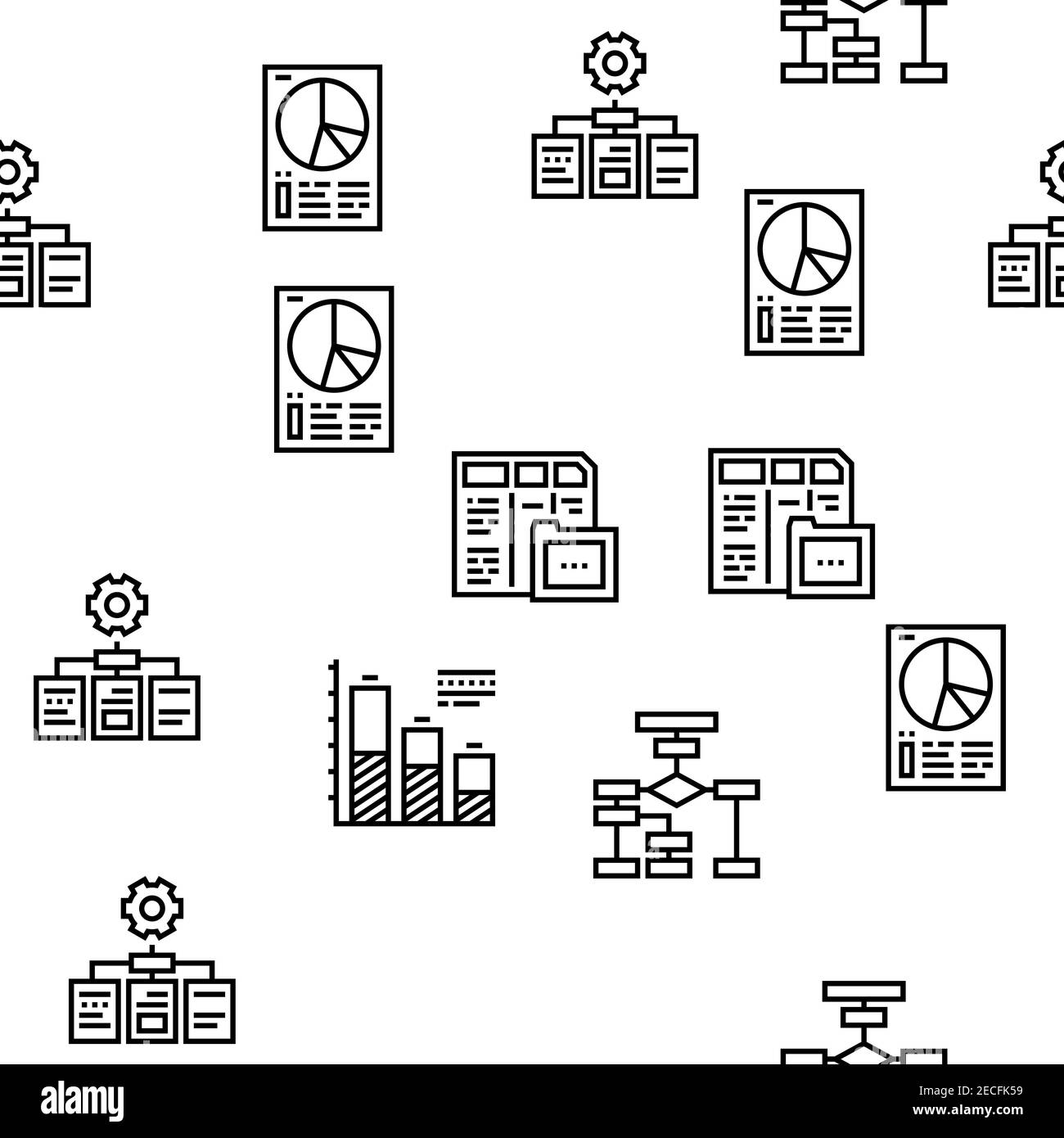 Analyze Infographic Vector Seamless Pattern Stock Vector Image & Art ...