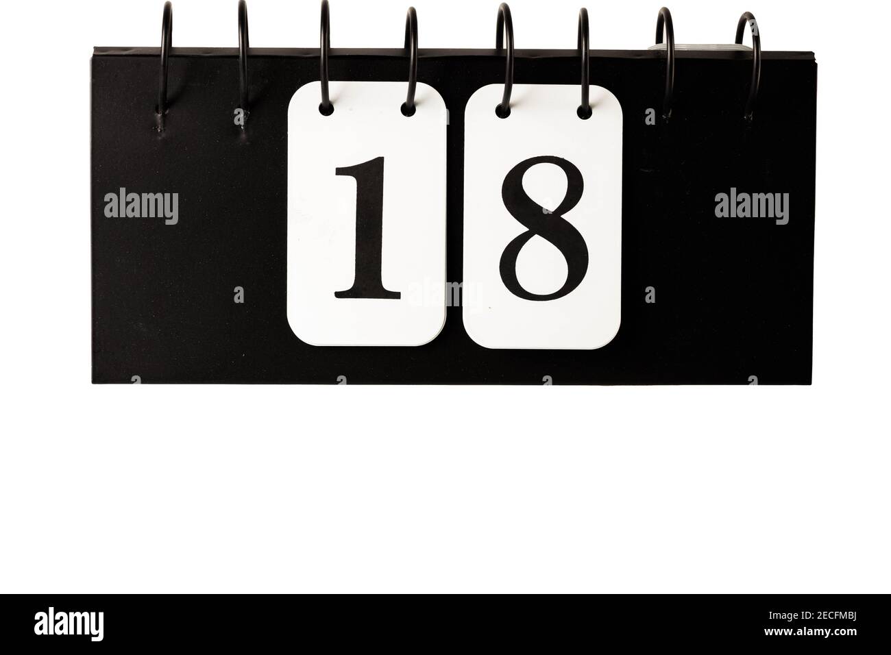 Number 18 isolated on Cut Out Stock Images & Pictures - Alamy
