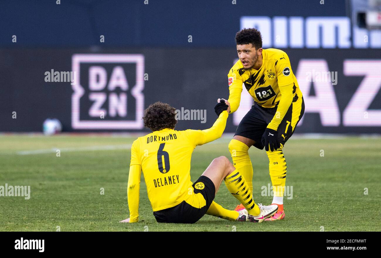 Thomas Delaney (BVB), Jadon Malik Sancho (BVB) Borussia Dortmund - TSG ...