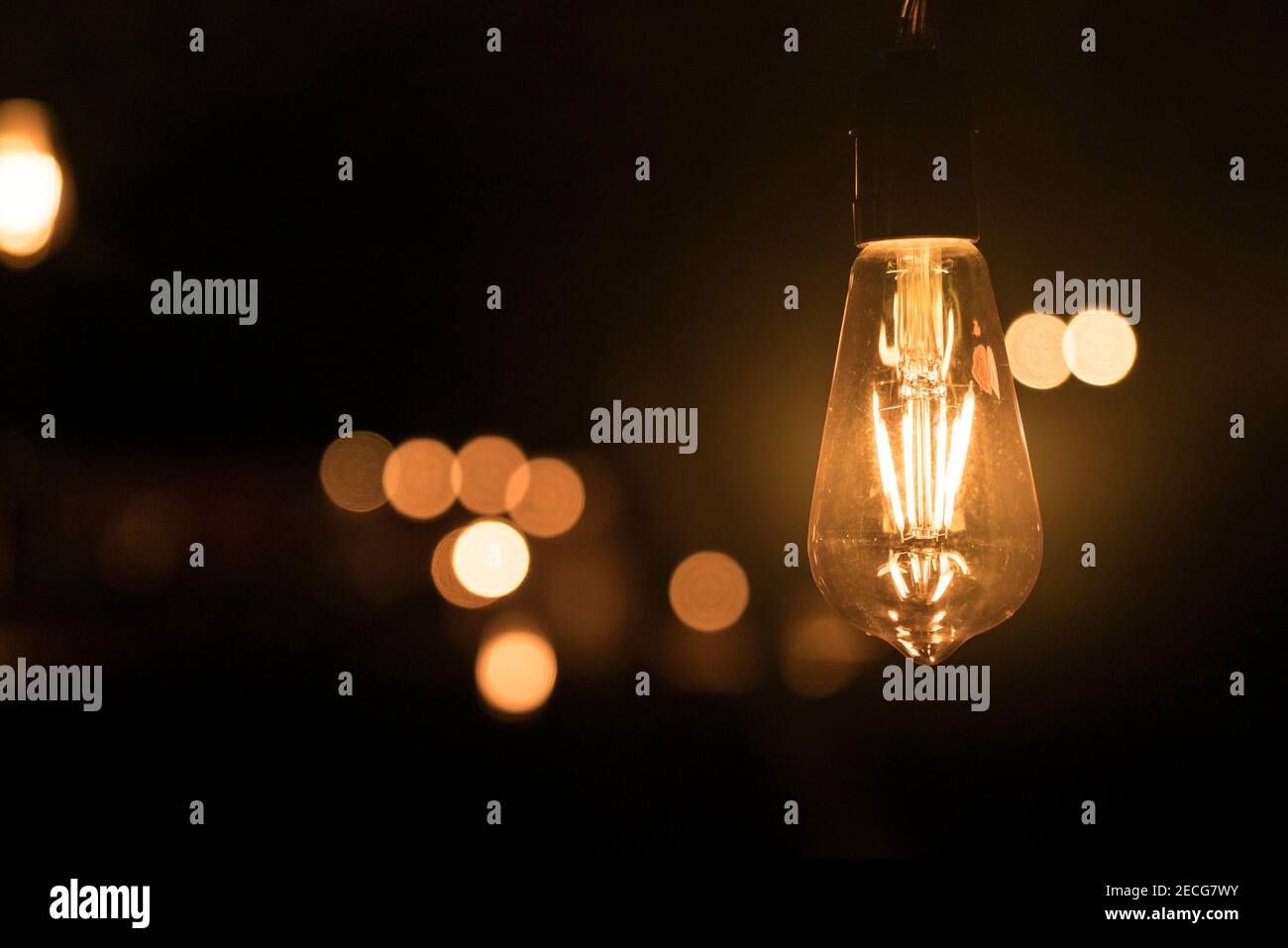 Conceptual edison light closeup hi-res stock photography and images - Alamy