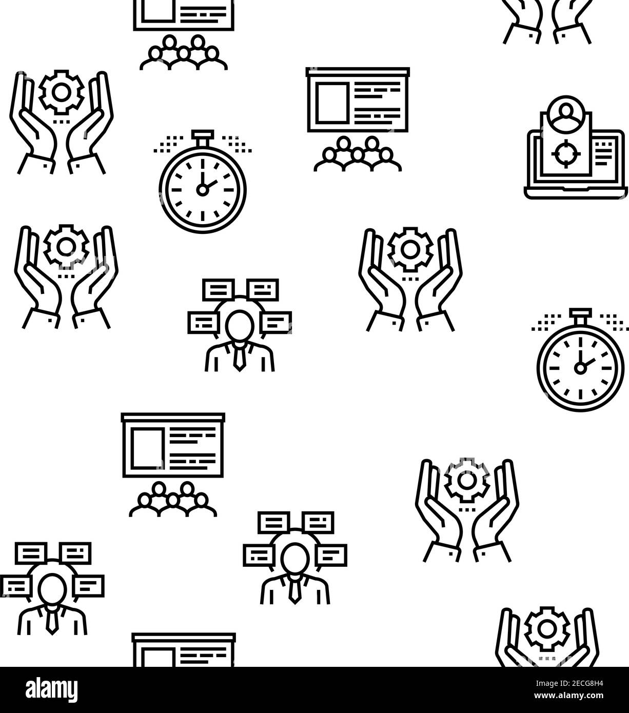 Project Development Vector Seamless Pattern Stock Vector Image & Art ...