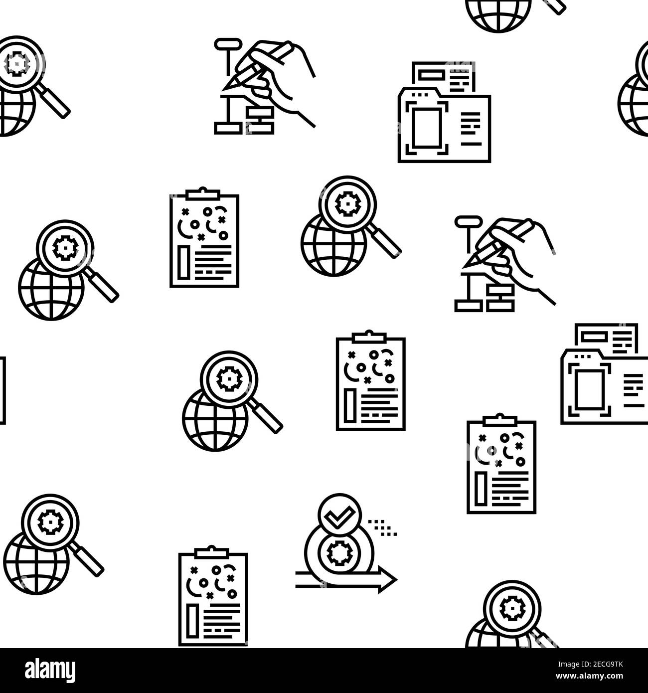 Project Development Vector Seamless Pattern Stock Vector Image & Art ...
