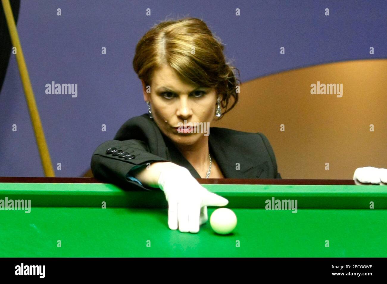 Michaela Tabb Snooker Referee Crucible High Resolution Stock ...