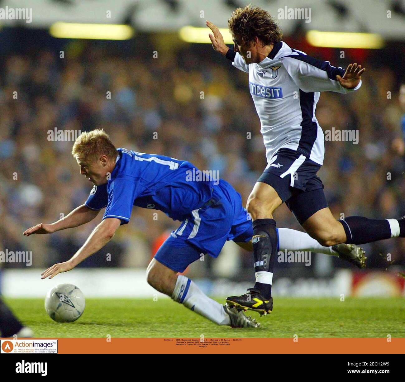 Chelsea v lazio massimo oddo hi-res stock photography and images - Alamy