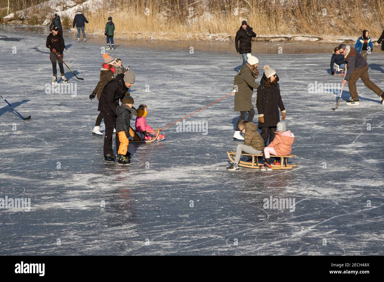 People Frozen In Ice