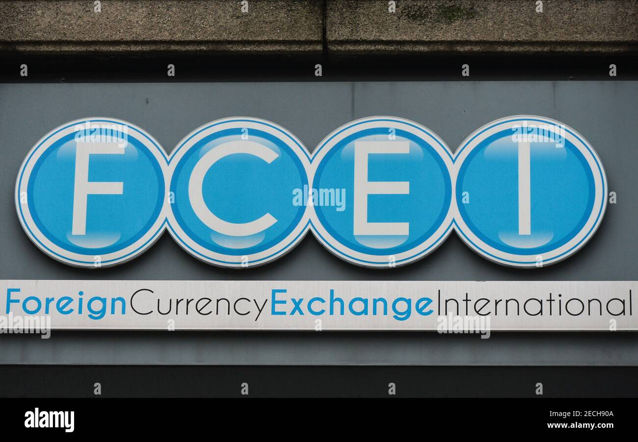 FCEI (Foreign Currency Exchange International) logo seen at one of ...