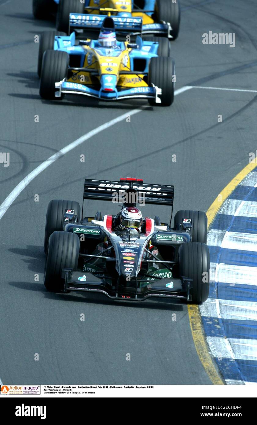 Jos verstappen minardi hi-res stock photography and images - Alamy