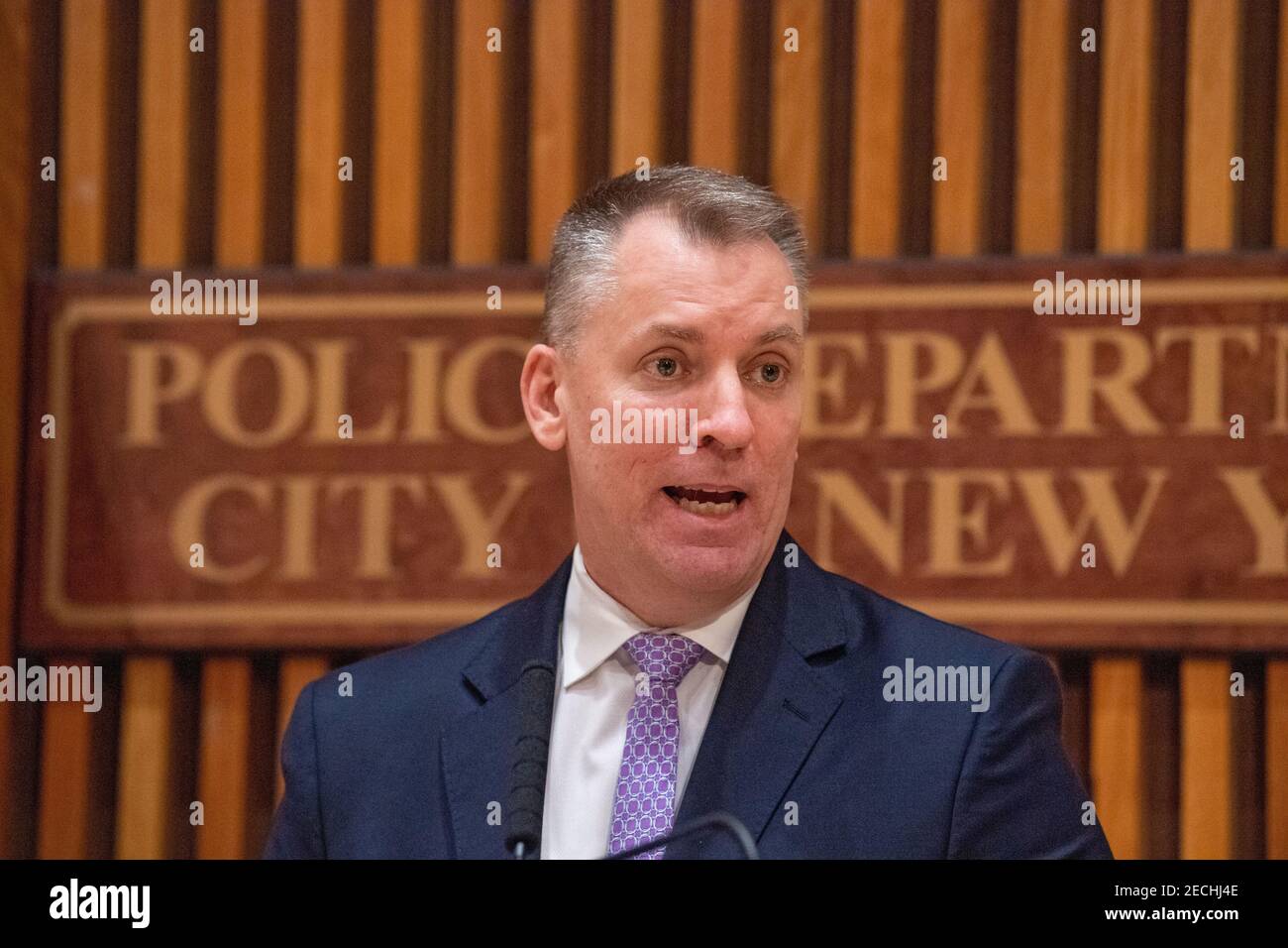 NEW YORK, NY - FEBRUARY 13: New York City Police Commissioner Dermot F ...