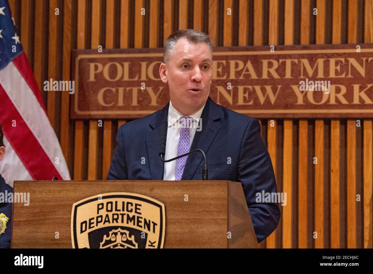 NEW YORK, NY - FEBRUARY 13: New York City Police Commissioner Dermot F ...