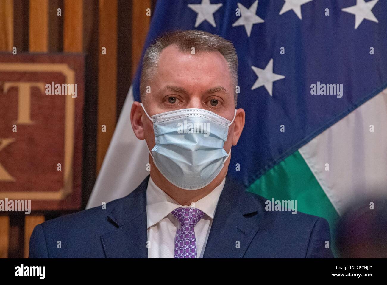 NEW YORK, NY - FEBRUARY 13: New York City Police Commissioner Dermot F ...