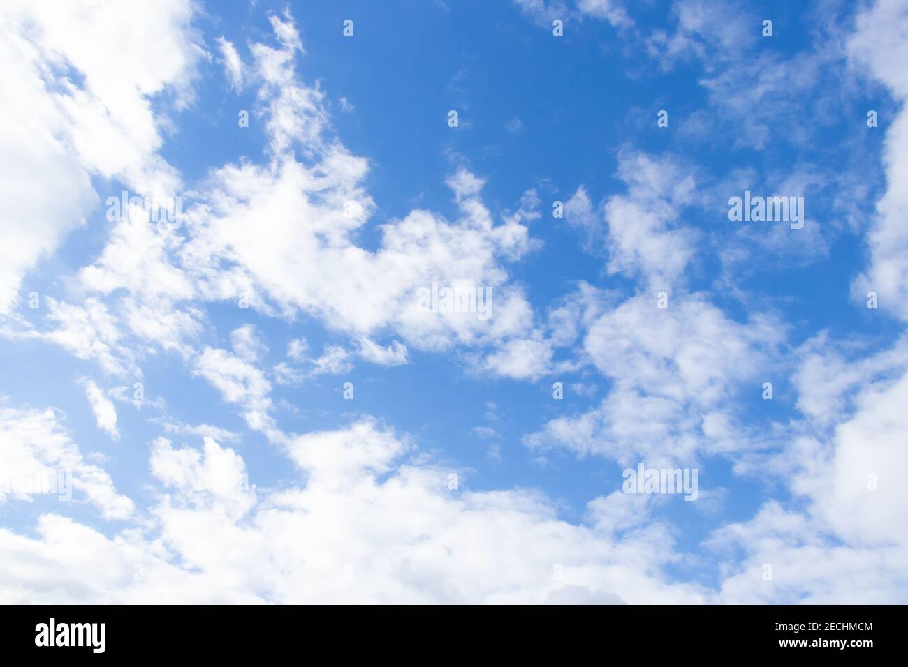 Clear blue color sky with white cloud background Stock Photo - Alamy