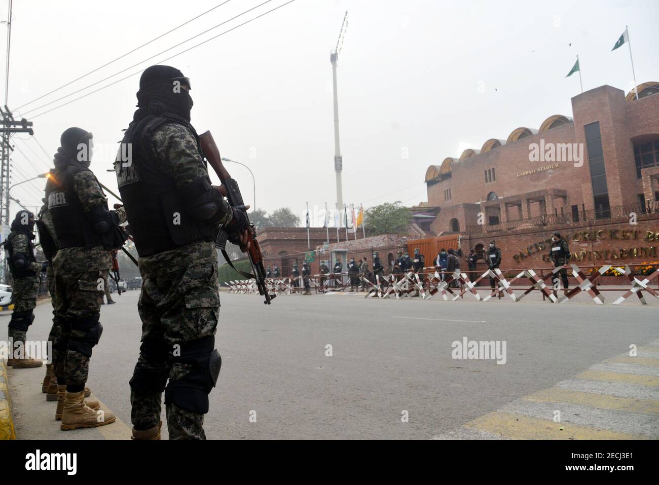 Security personnel stand guard hi-res stock photography and images - Alamy