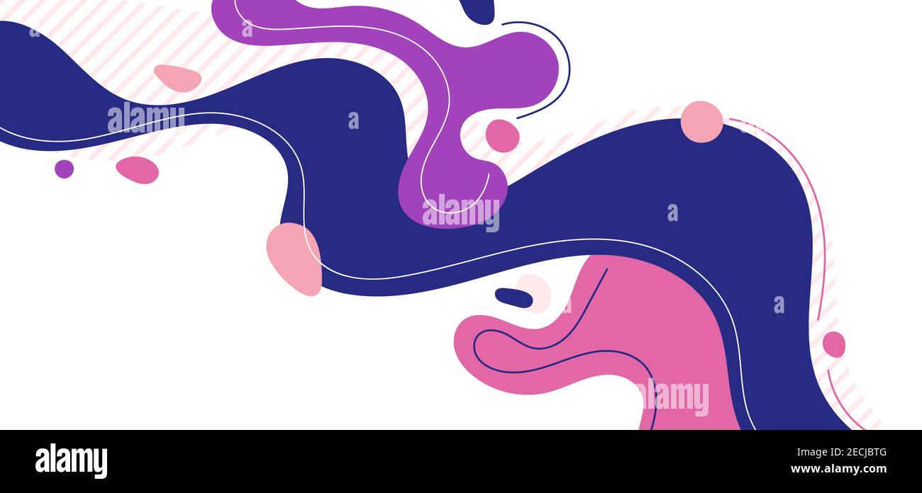 Abstract modern background fluid dynamic shapes with curve lines ...