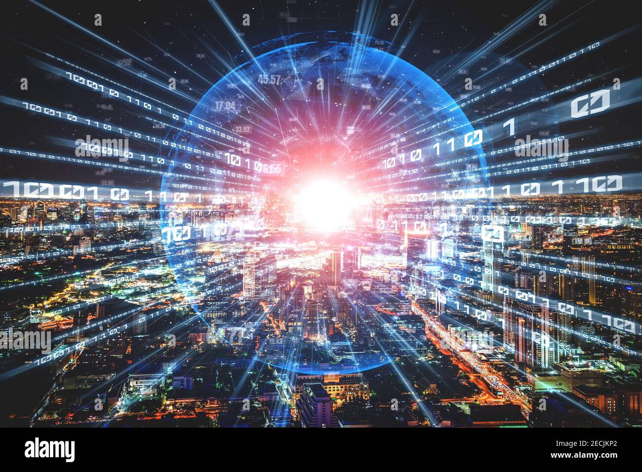 Digital data flow hi-res stock photography and images - Alamy