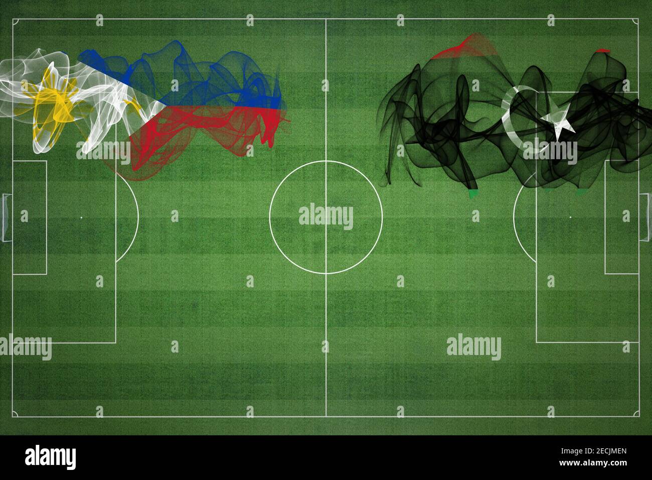 Philippines vs Libya Soccer Match, national colors, national flags ...