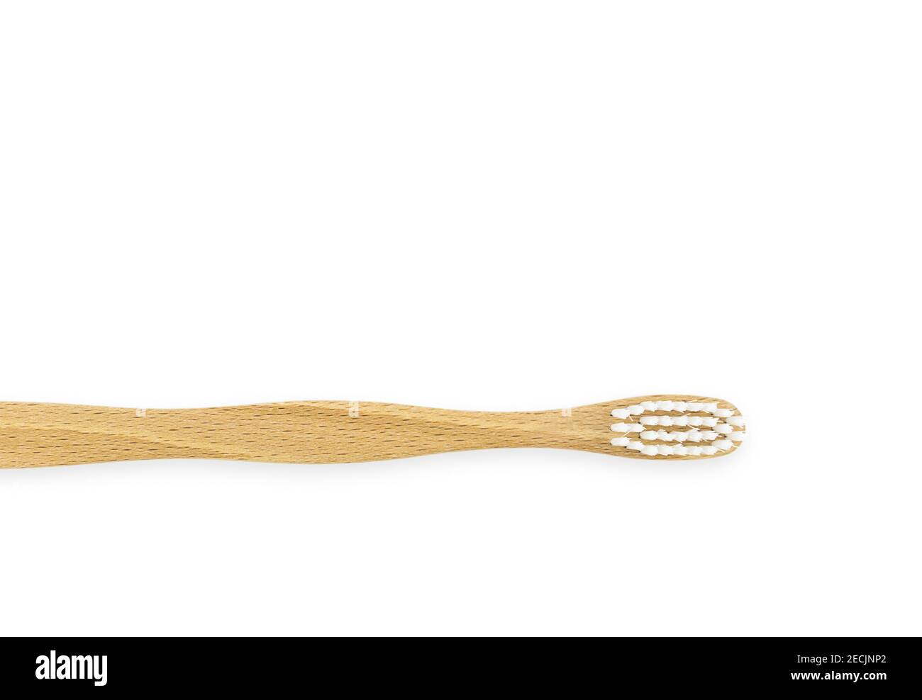 Wooden bamboo toothbrush isolated on white background Stock Photo - Alamy