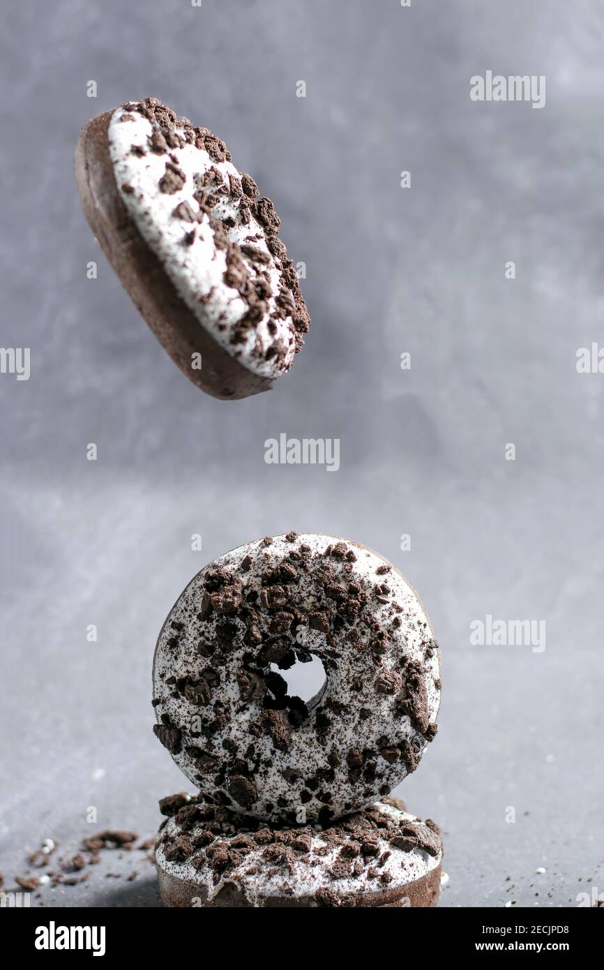 Flying donuts hi-res stock photography and images - Alamy
