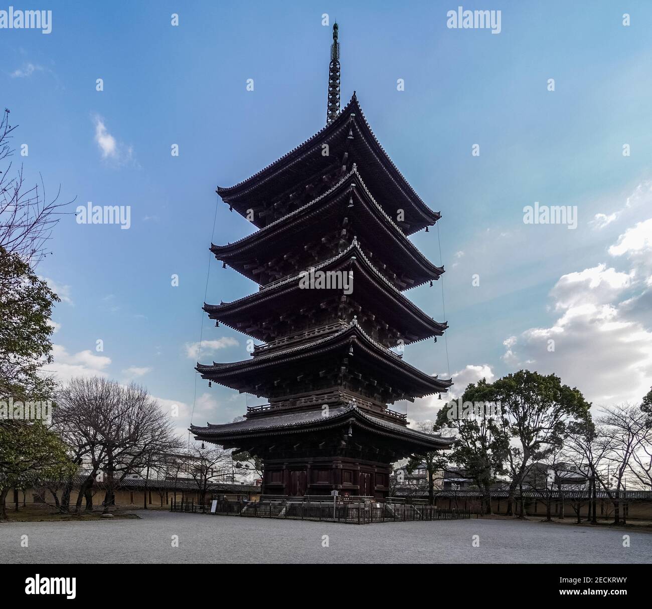 Five storied pagoda, Toji Temple, Kyoto, Japan Stock Photo - Alamy