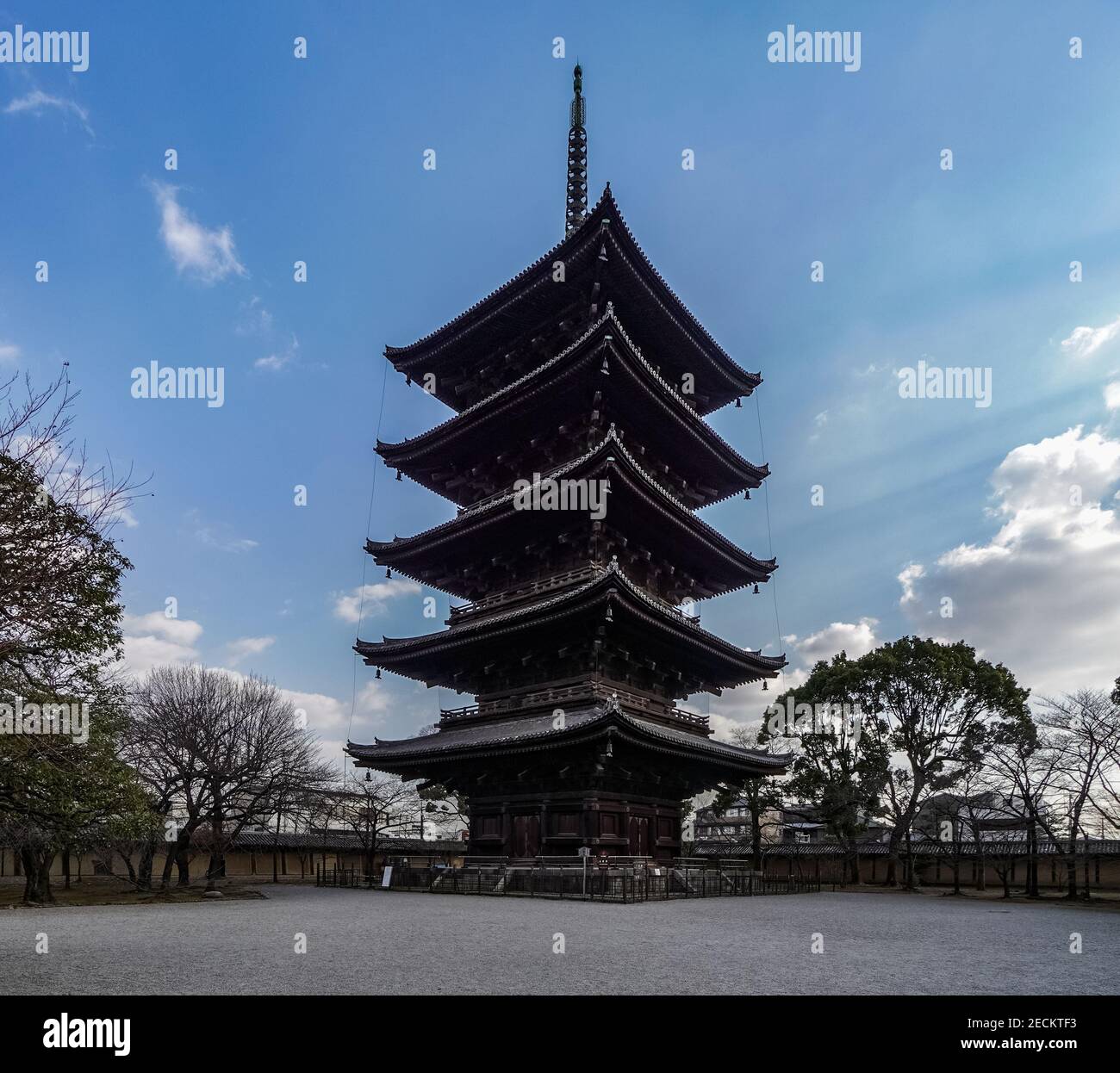 Five storied pagoda, Toji Temple, Kyoto, Japan Stock Photo - Alamy
