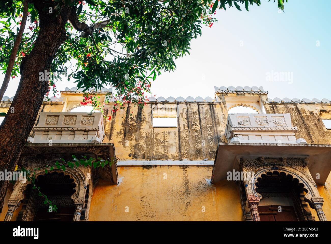 Bagore Ki Haveli, old traditional house in Udaipur, India Stock Photo ...