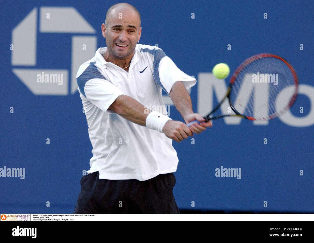 2002 us open agassi hi-res stock photography and images - Alamy
