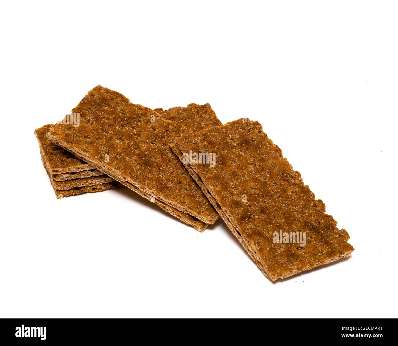 Healthy diet Buckwheat cereal crispbread isolated on white background ...