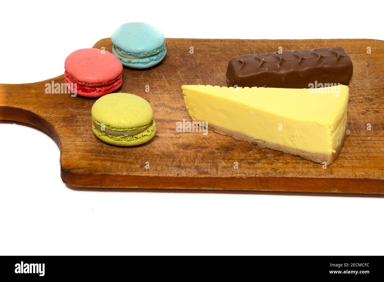 Multi Coloured sweets isolated on white background. Milk chocolate bar ...