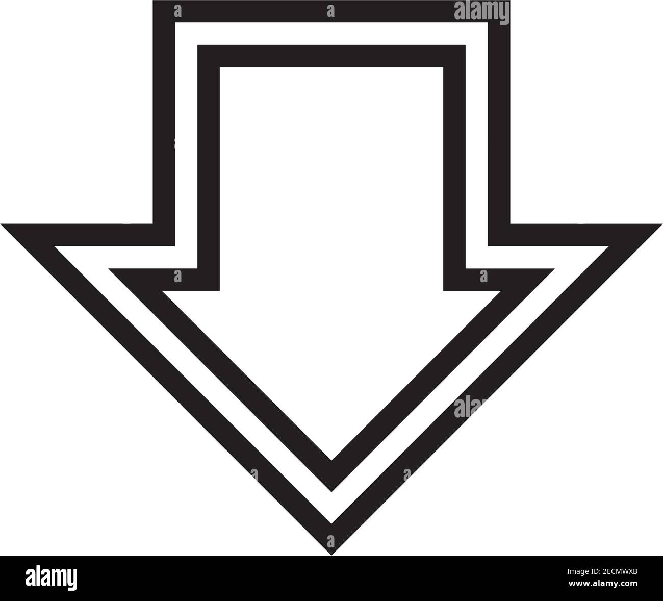 Arrow symbol icon vector for web and application in a black flat color ...