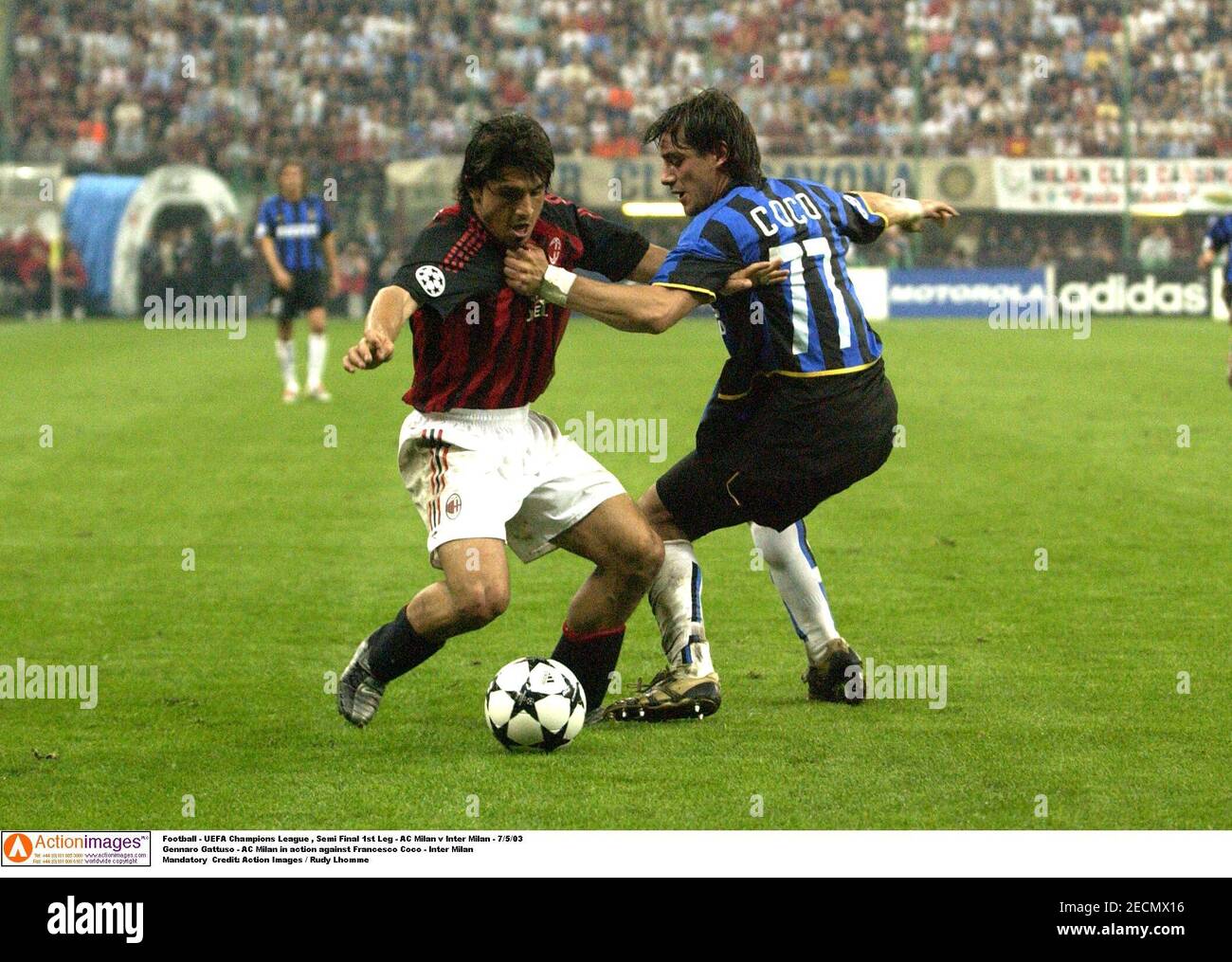 Ac Milan V Inter Milan Francesco Coco High Resolution Stock Photography ...