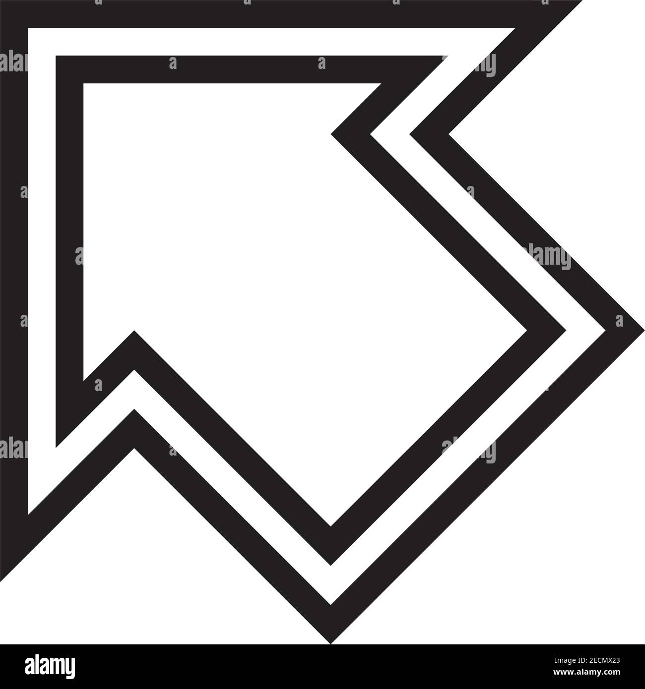 Arrow symbol icon vector for web and application in a black flat color ...