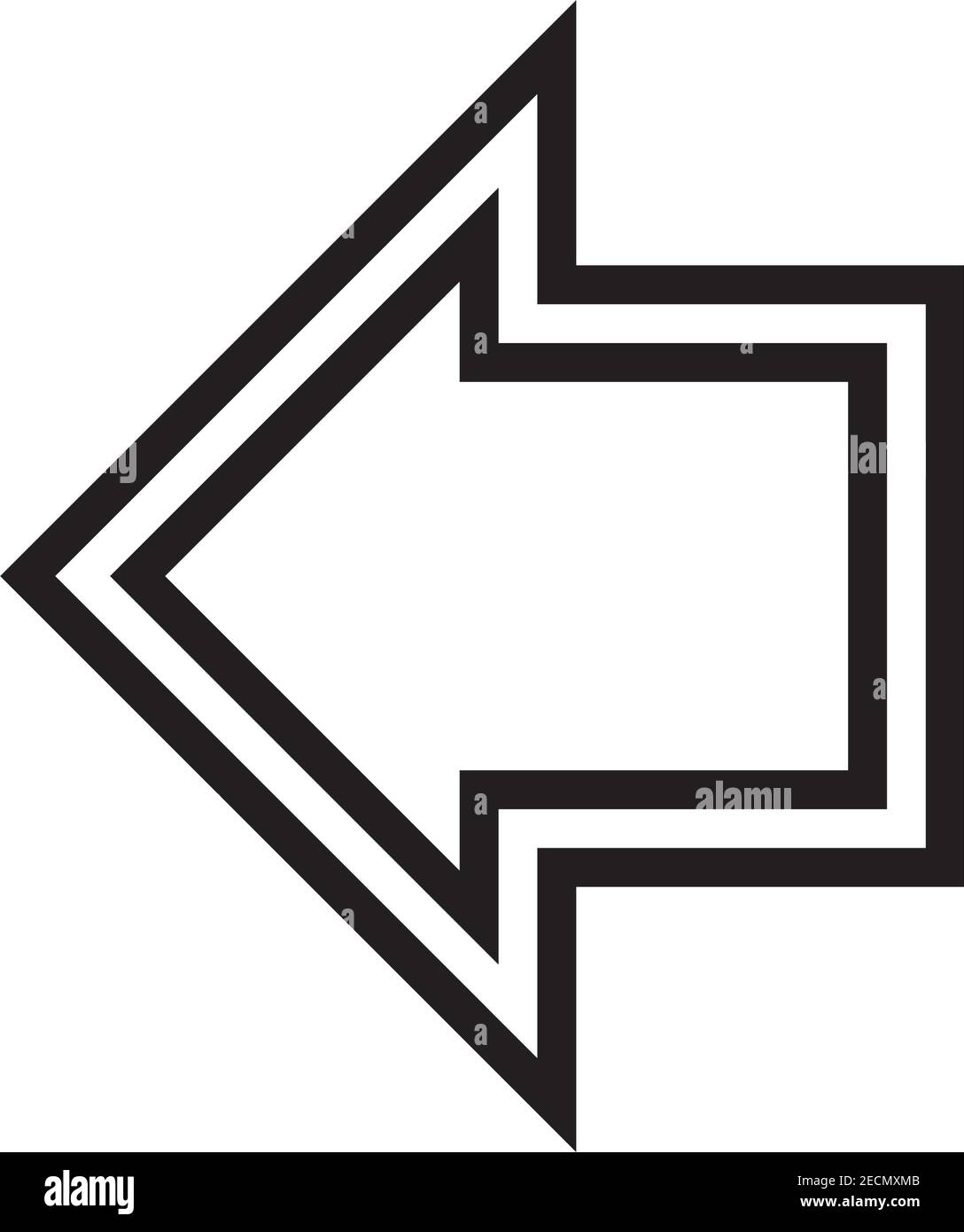 Arrow symbol icon vector for web and application in a black flat color ...