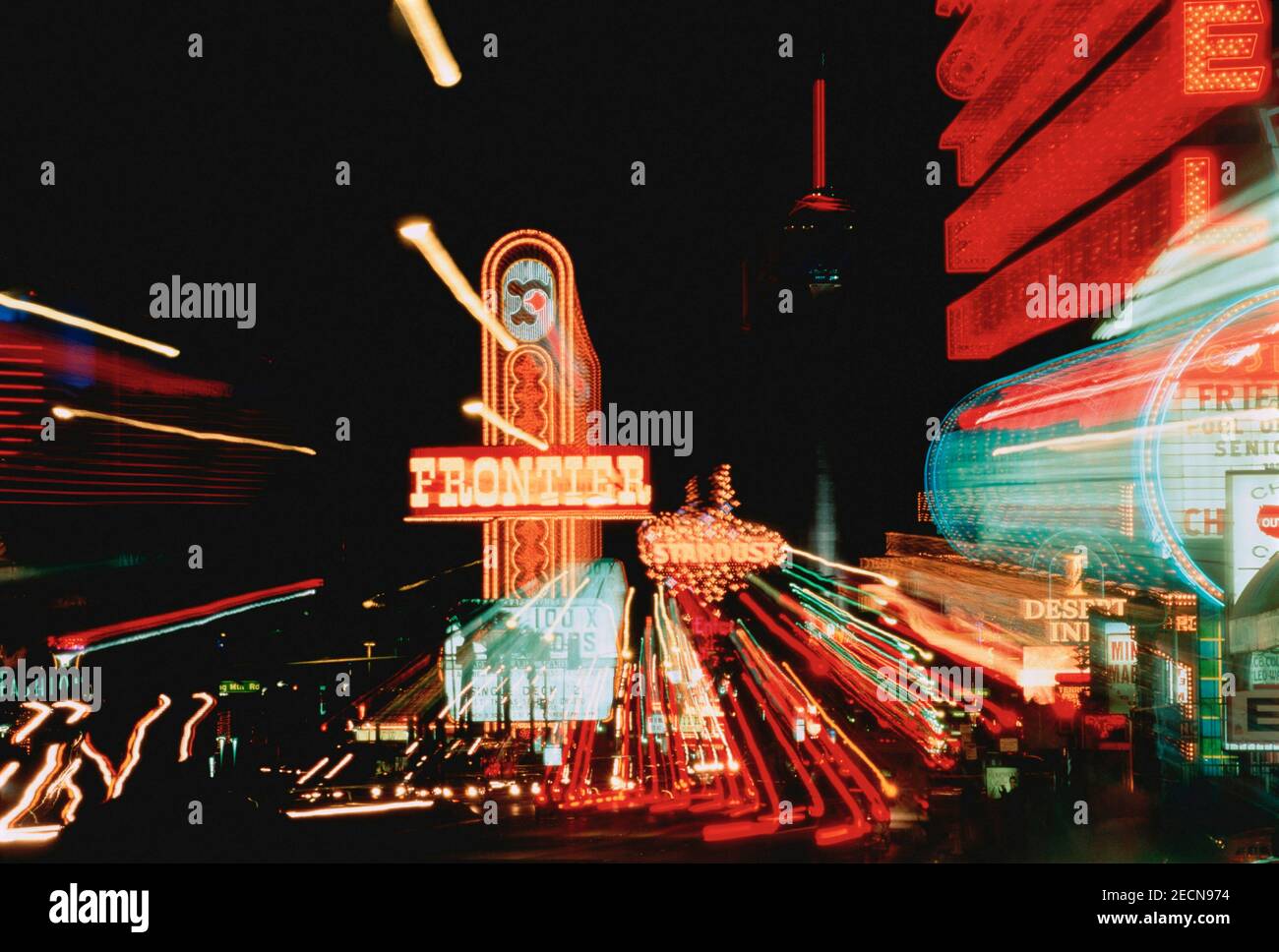 Neon Signs along the Las Vegas Boulevard, Las Vegas, Nevada, USA Stock ...