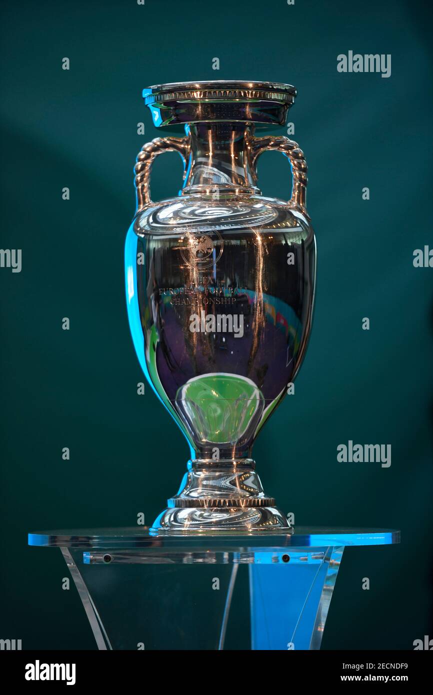Uefa european championship trophy on hi-res stock photography and ...