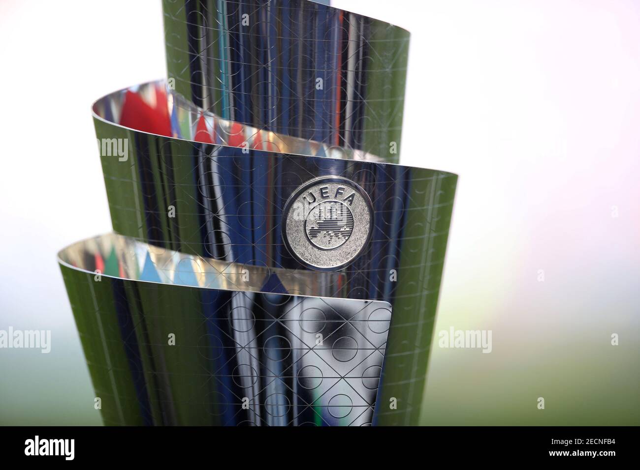 Uefa nations league trophy general view hi-res stock photography and ...