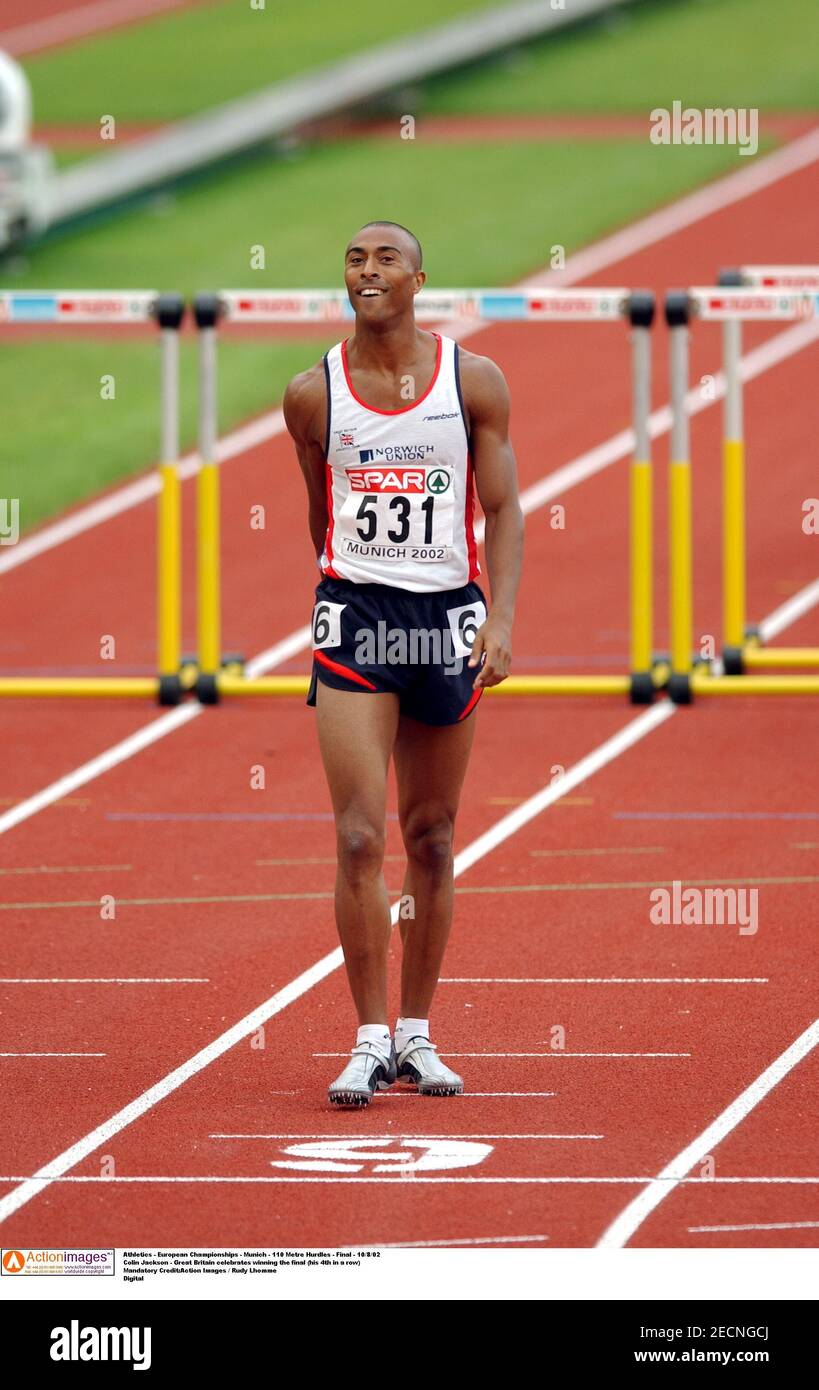 Colin Jackson 110 Metre Hurdles High Resolution Stock Photography and ...