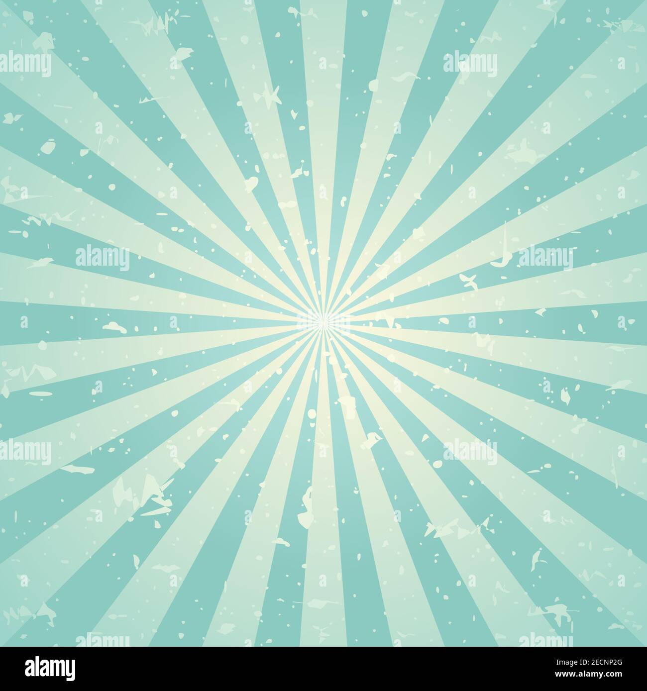 Sunlight retro faded grunge background. green and beige color burst ...