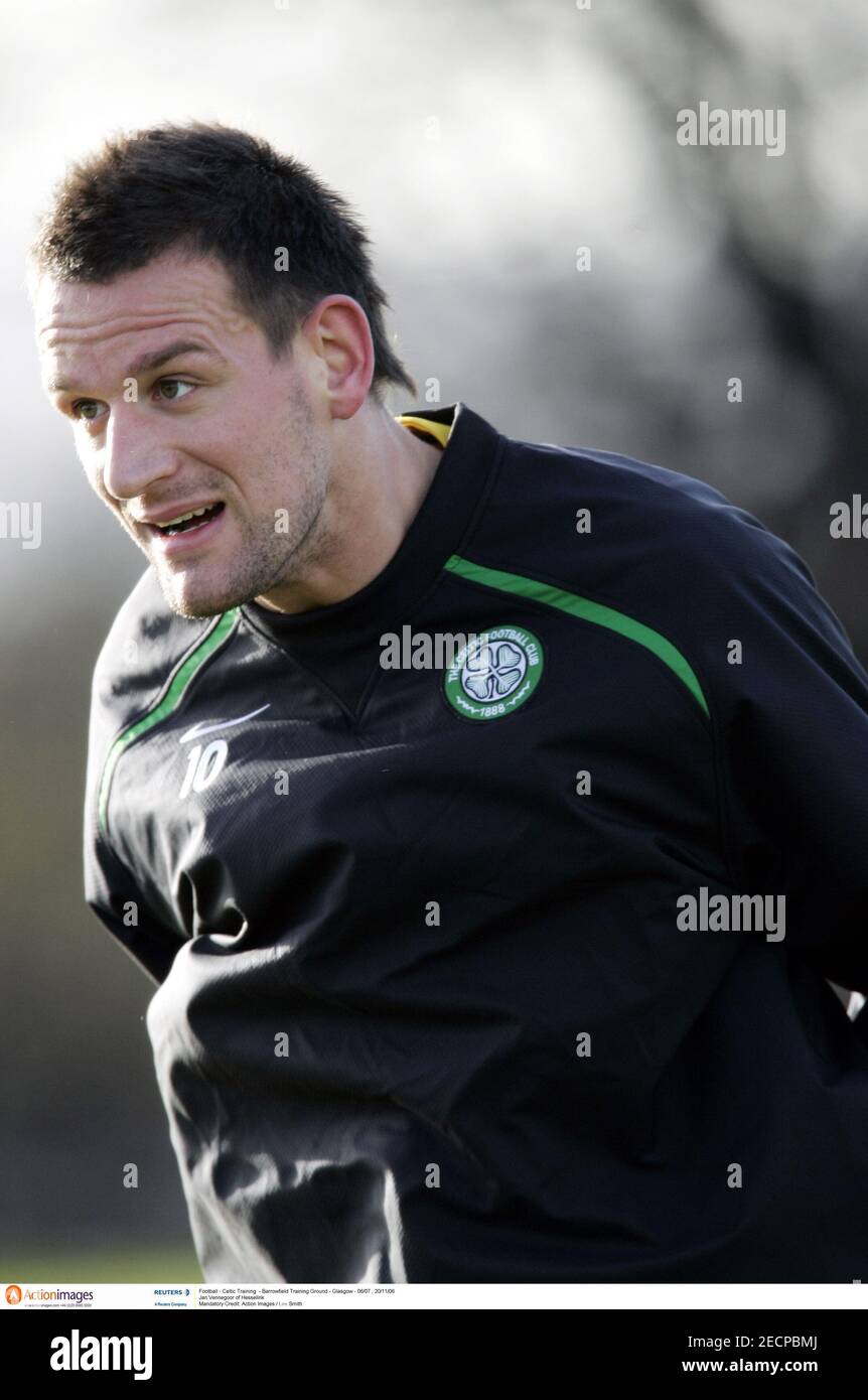 Soccer celtic training barrowfield training ground hi-res stock ...