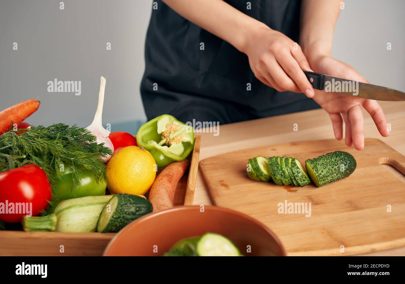 Cutting board cutting vegetables food preparation healthy food kitchen ...